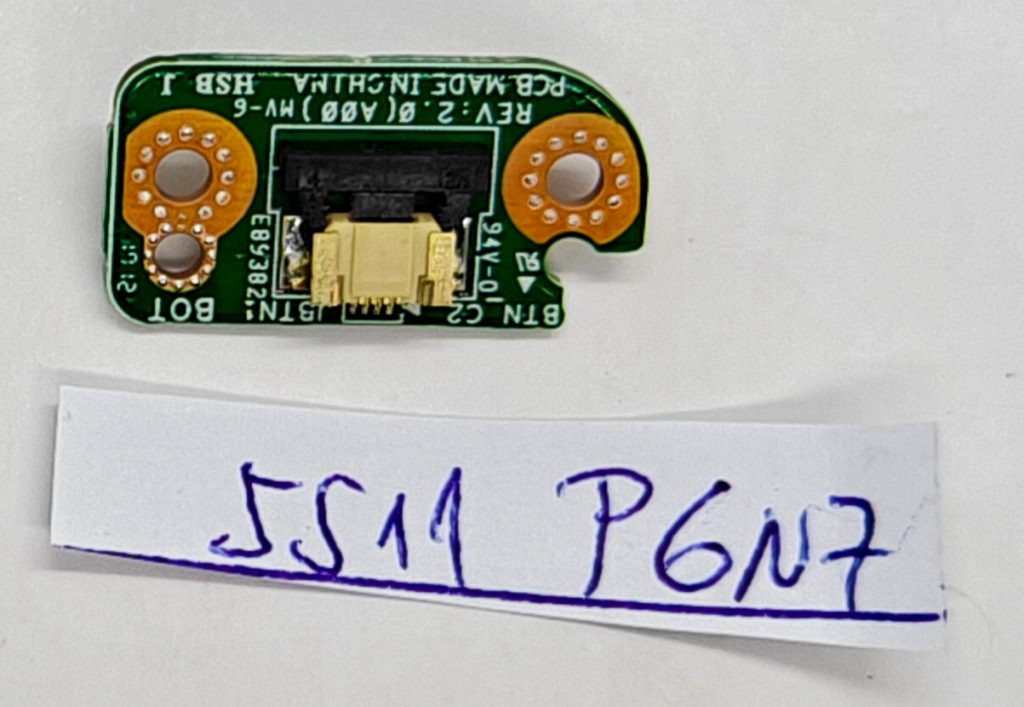 Notranja plošča z gumbom za vklop Dell Rugged Extreme 7204 7214 ...