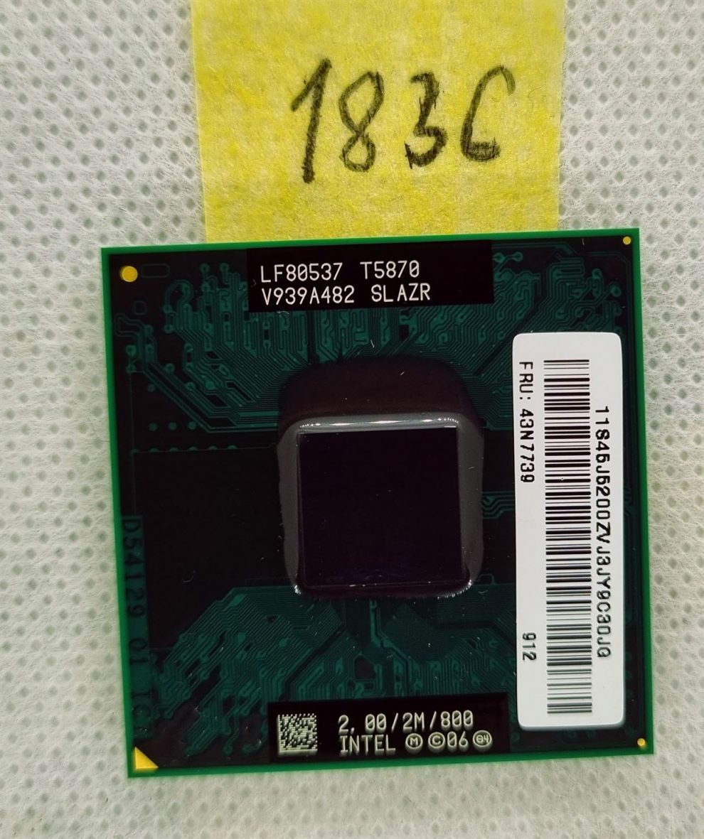 Lenovo THINKPAD T400 Intel Core Dual 2,0 GHz T5870 CPU Slazr 43N773 ...